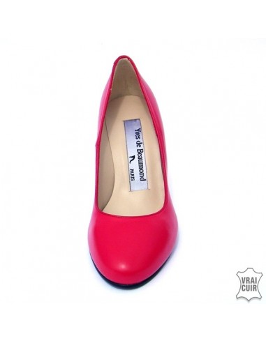 Escarpins rouges en cuir marque Yves De Beaumond